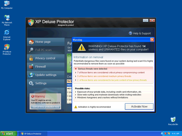 Remove XP Deluxe Protector (Removal Guide)
