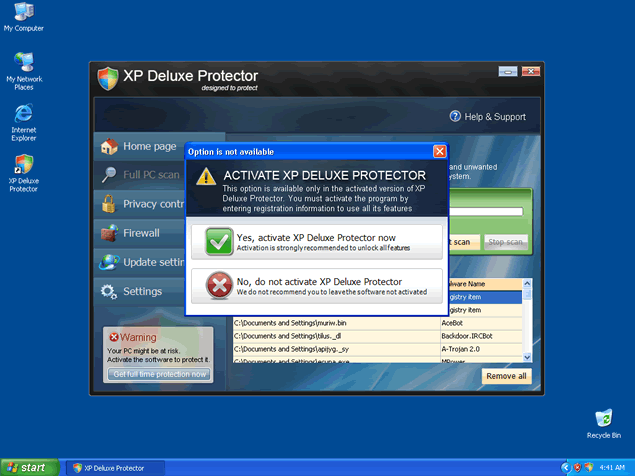 Remove XP Deluxe Protector (Removal Guide)
