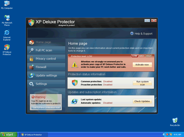 Remove XP Deluxe Protector (Removal Guide)