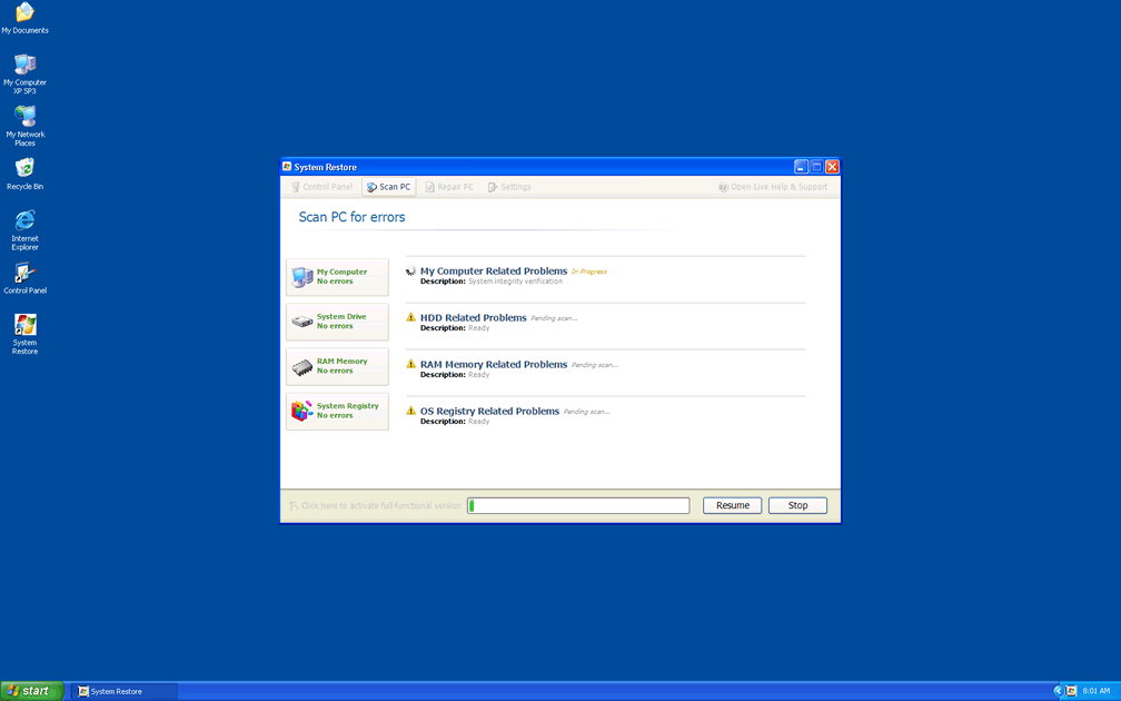 Remove Fake System Restore (Removal Guide)