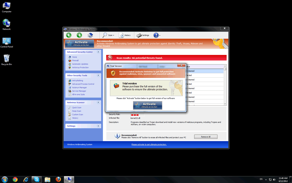 Remove Windows Antibreaking System (Removal Guide)