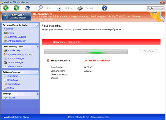 Remove Windows Efficiency Master (Removal Guide)